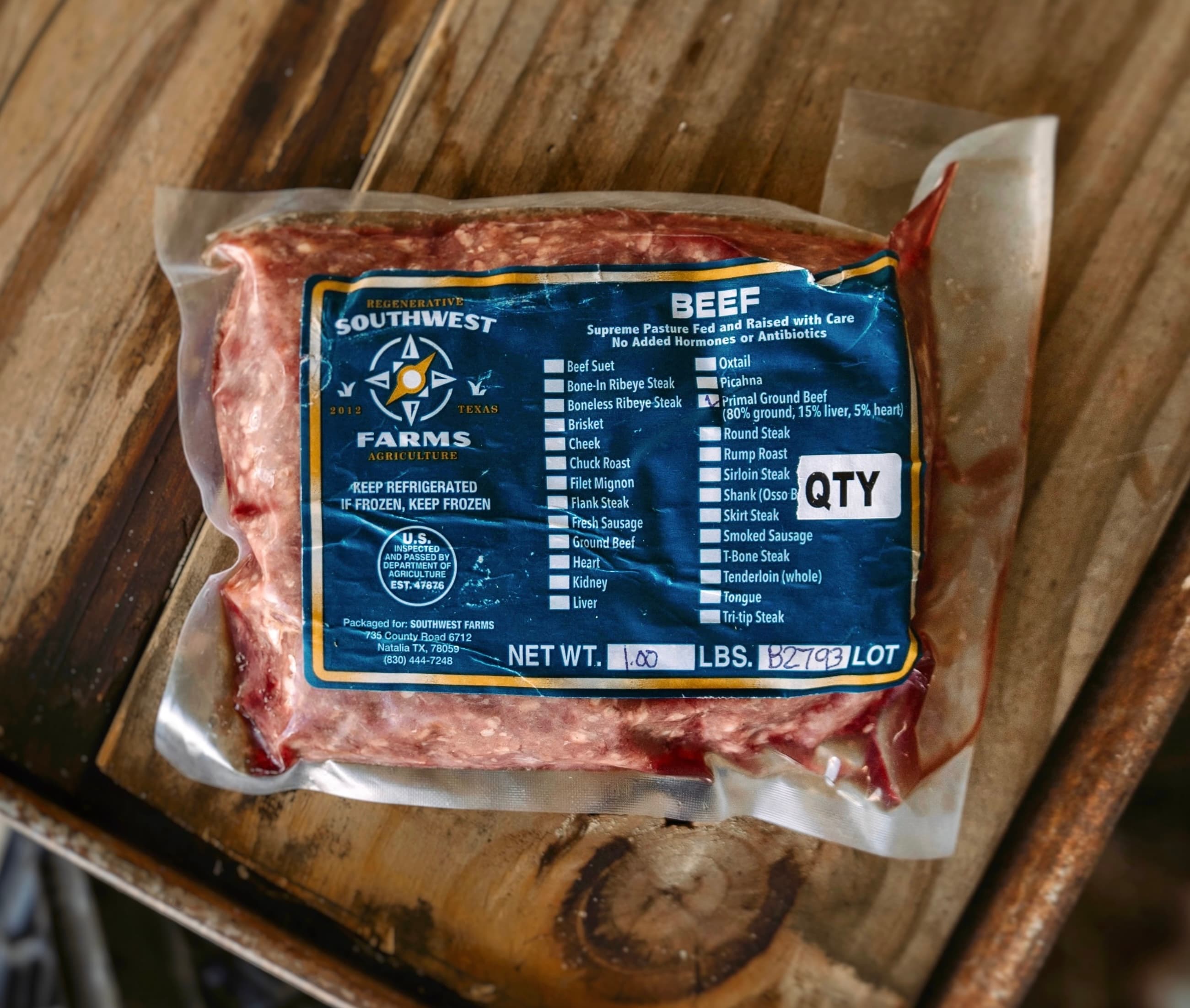 Grass Fed Primal Ground | Southwest Farms